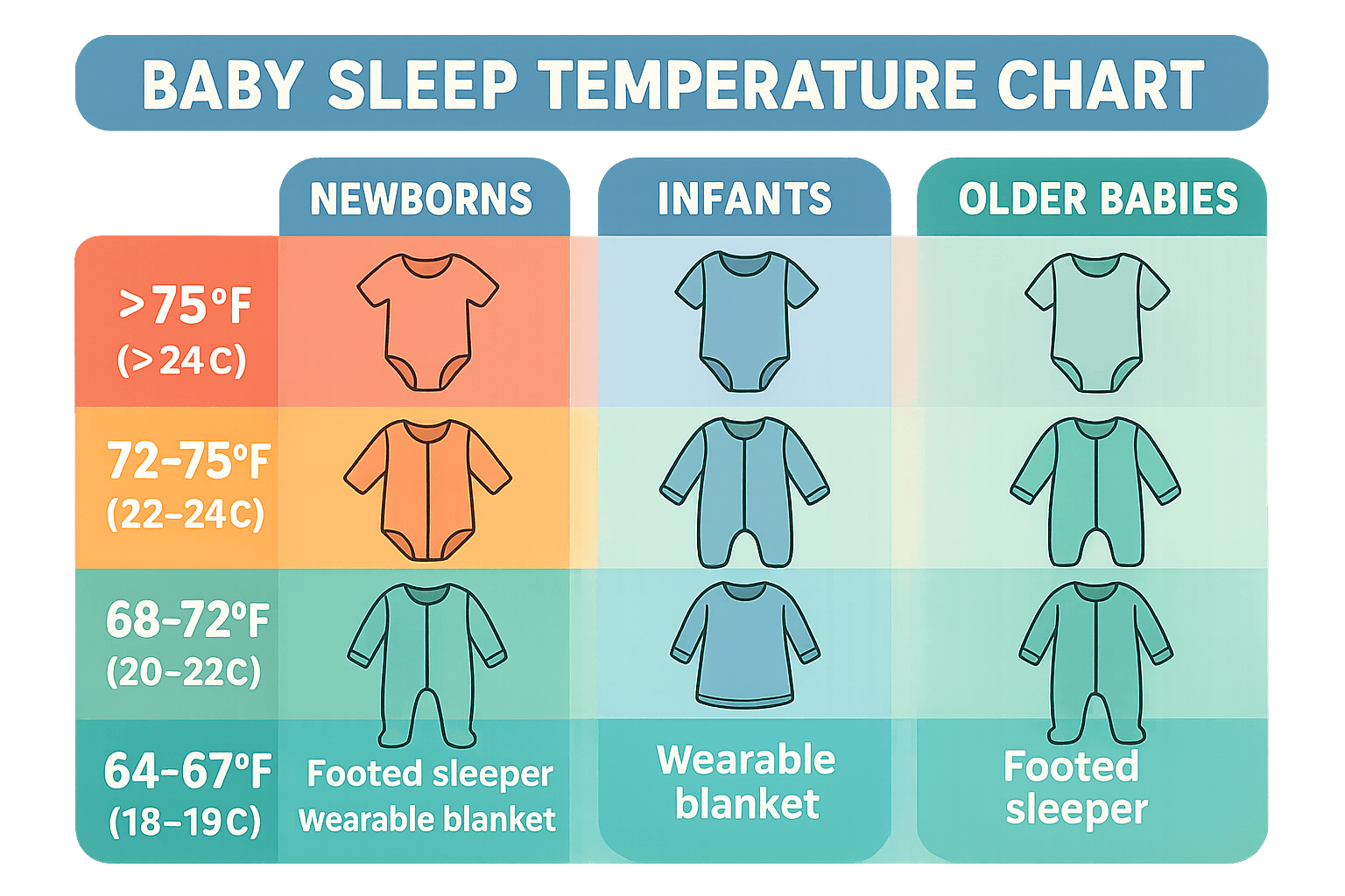 Baby Sleep Temperature Chart: Ideal Conditions