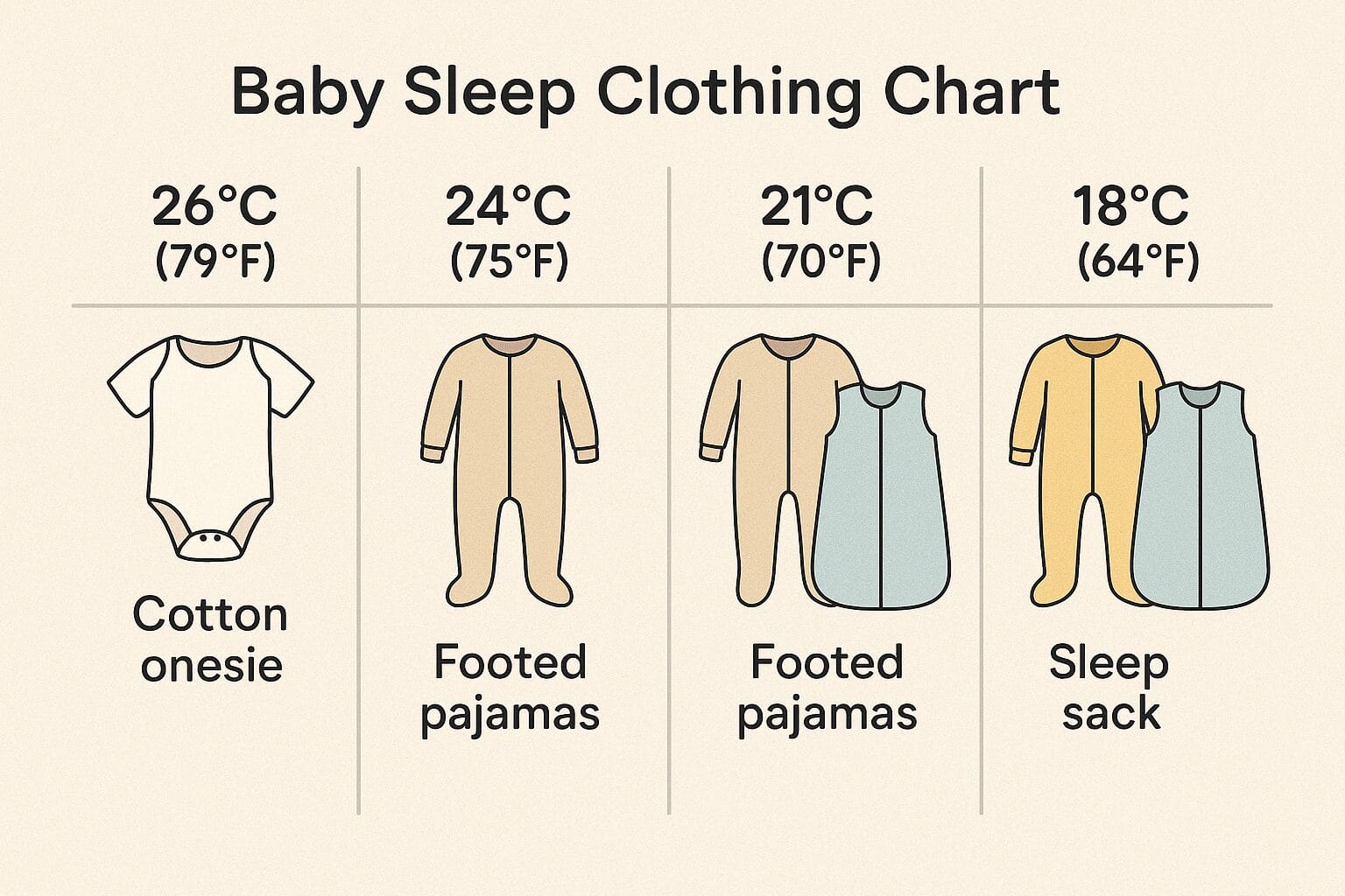 Baby Sleep Temperature Chart: Ideal Conditions