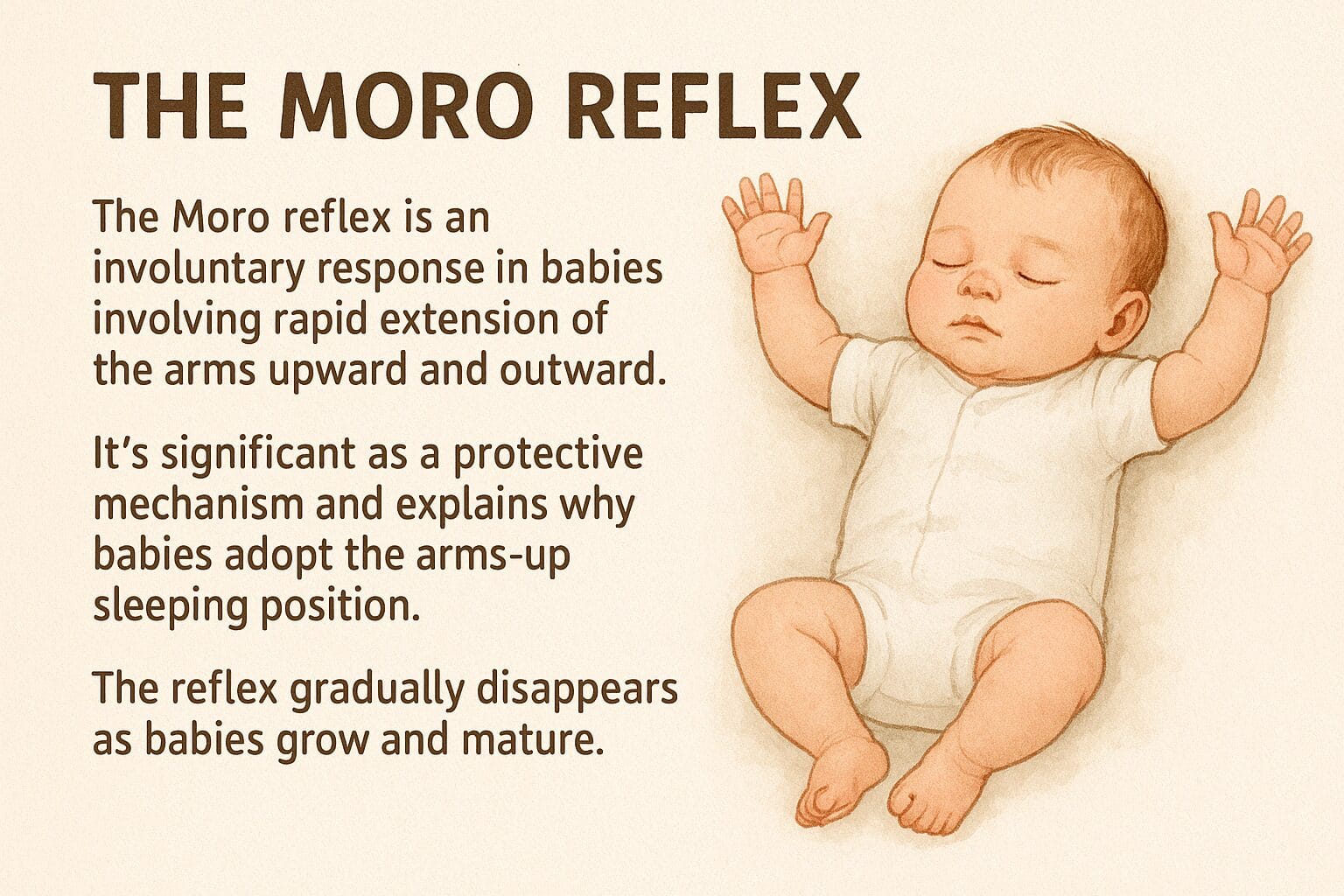 Why Do Babies Sleep With Their Arms Up: Explained