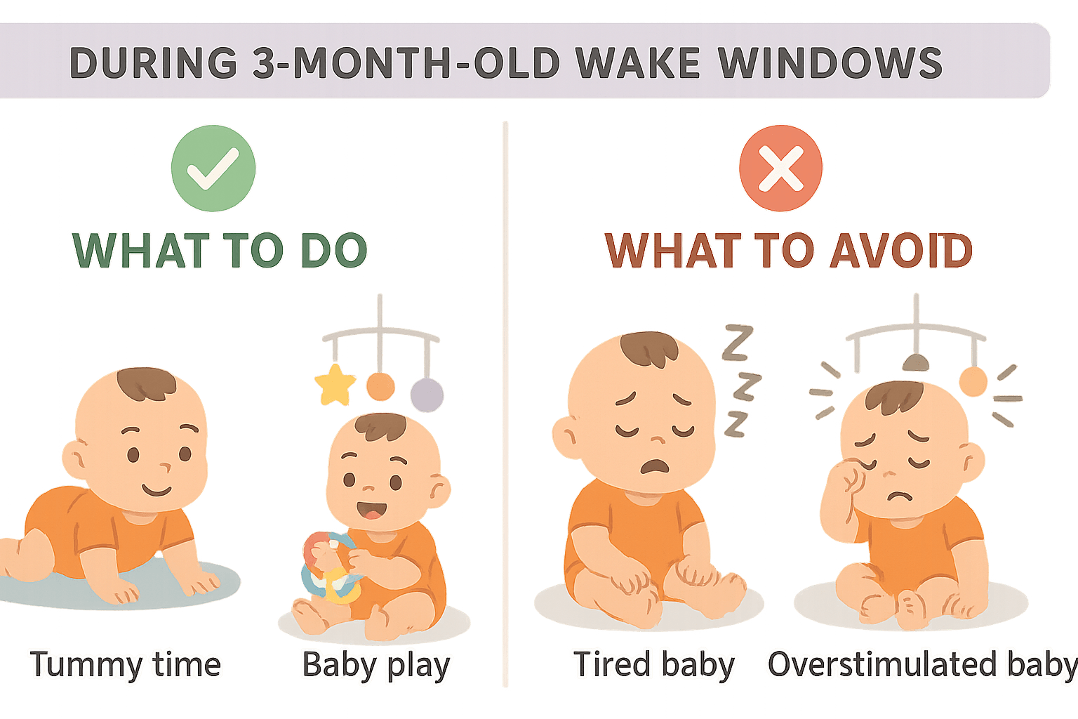 3-Month-Old Wake Windows: Ideal Sleep Times